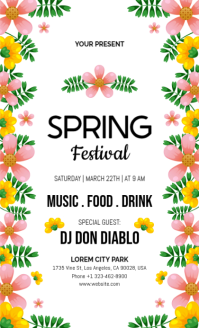 Floral Spring Festival Us Legal Template | PosterMyWall