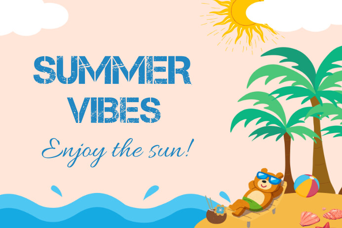 Copy of Floral Summer Vibes Poster | PosterMyWall