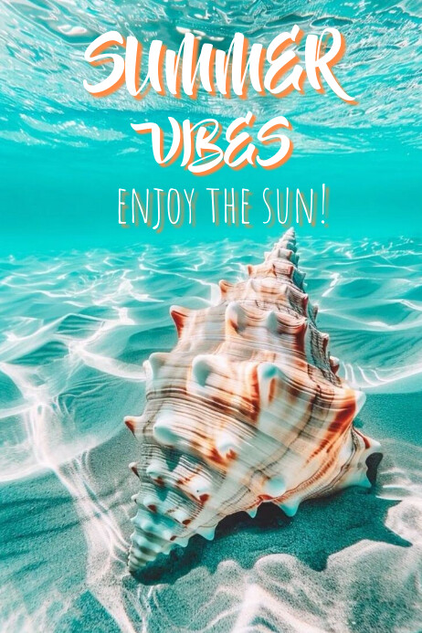 Floral Summer Vibes Poster Template | PosterMyWall