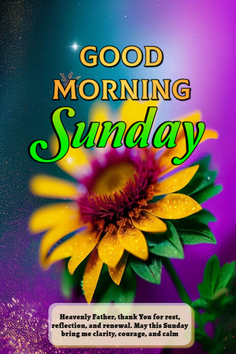 Copy of Floral Sunday Post Poster | PosterMyWall