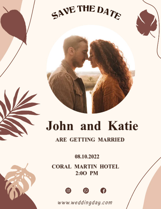 Floral Wedding Ads Template | PosterMyWall