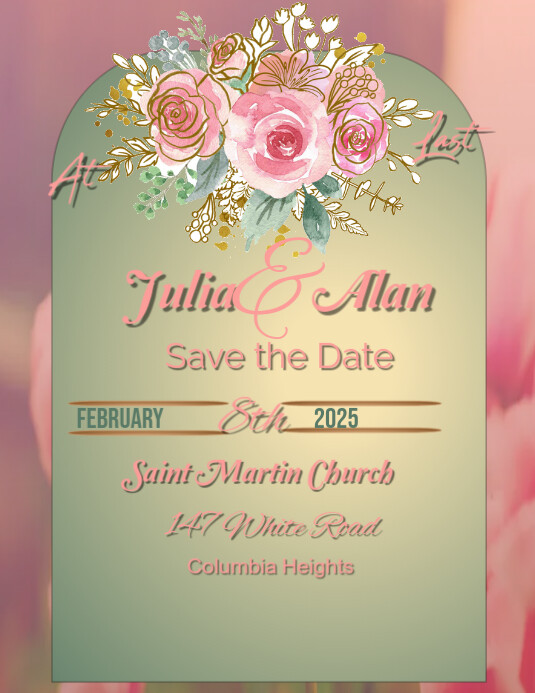 Copy of Floral Wedding Flyer | PosterMyWall