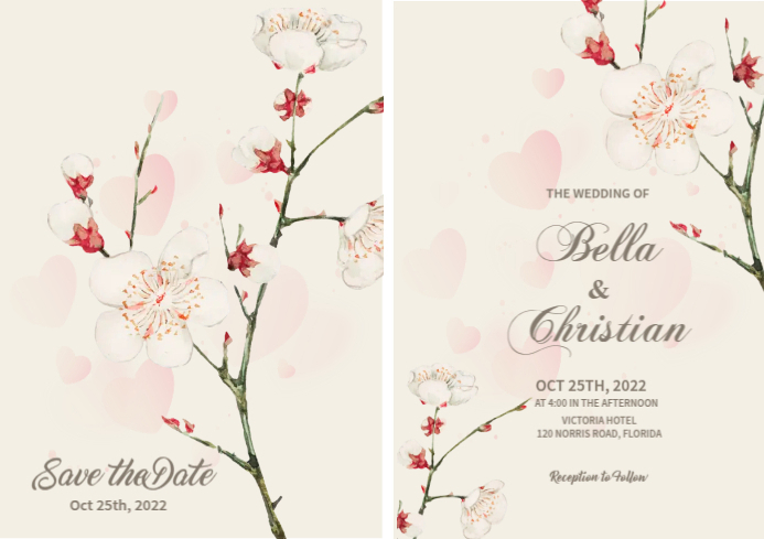 Floral Wedding Flyers Template | PosterMyWall