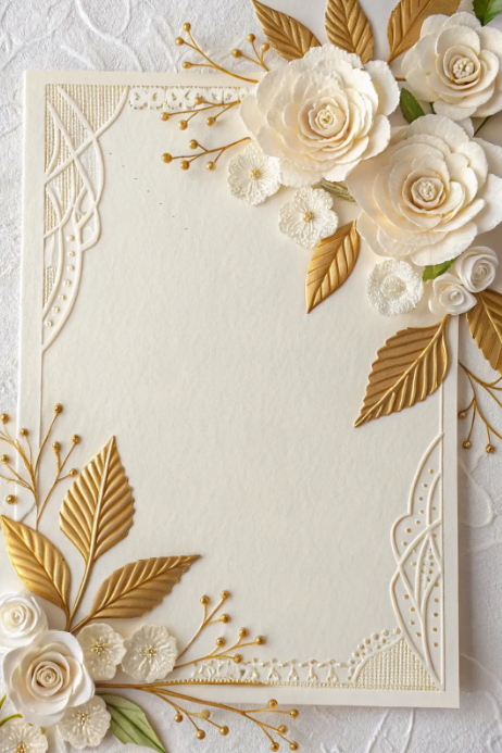 Floral Wedding Frame Template | PosterMyWall