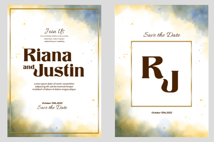 Floral Wedding Invitation Ads Template | PosterMyWall