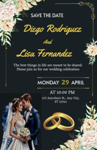 Wedding invitation card design Template | PosterMyWall