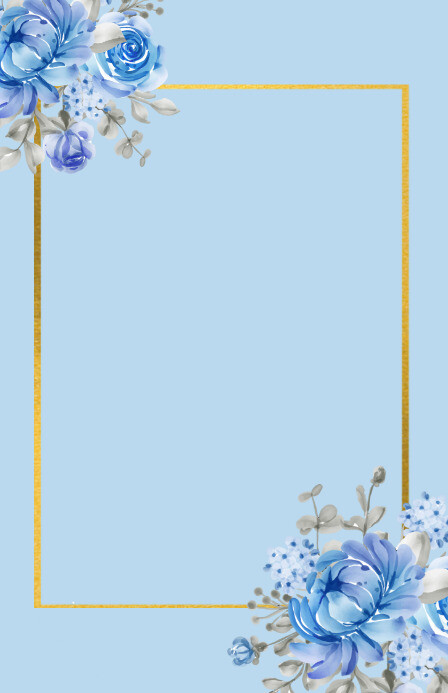 floral wedding invitation royal blue invite save the date invitation ...