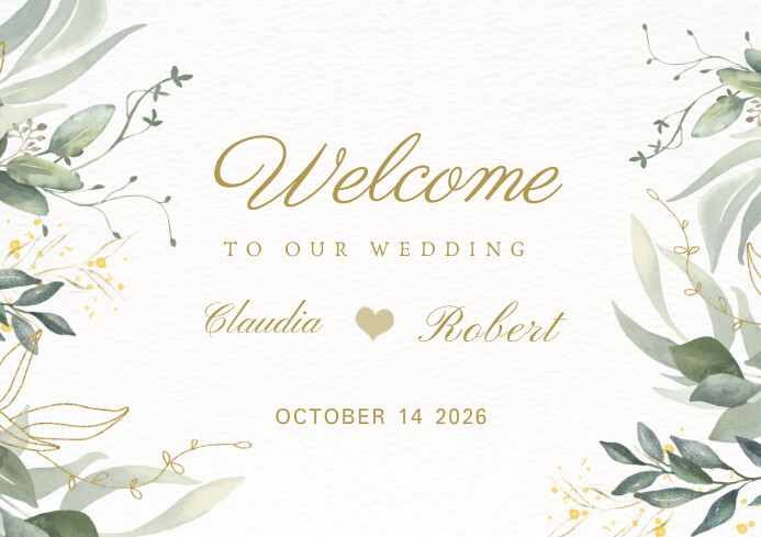 Botani Tanda Pernikahan Bunga Templat | PosterMyWall