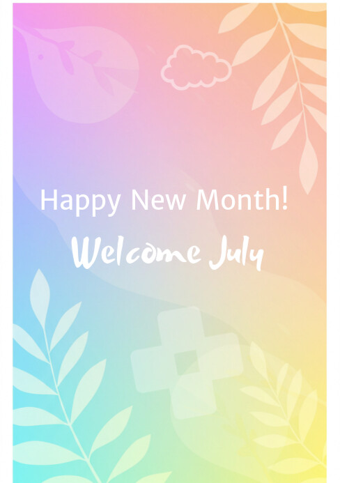 Floral Welcome July A5 Template | PosterMyWall