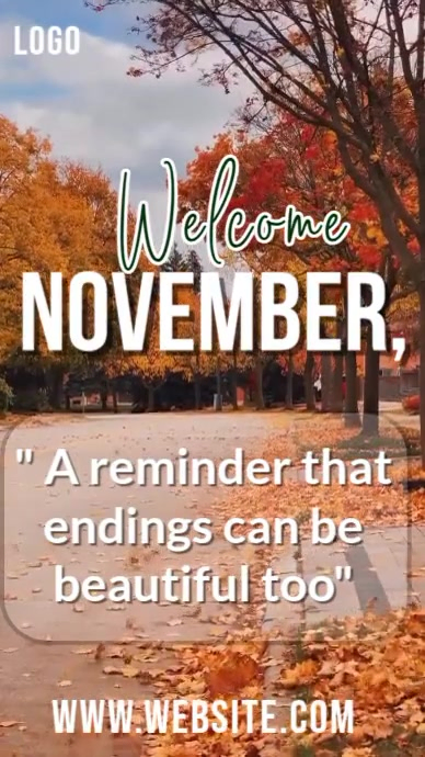 Floral Welcome November | Beautiful Autumn Background Video Of ...