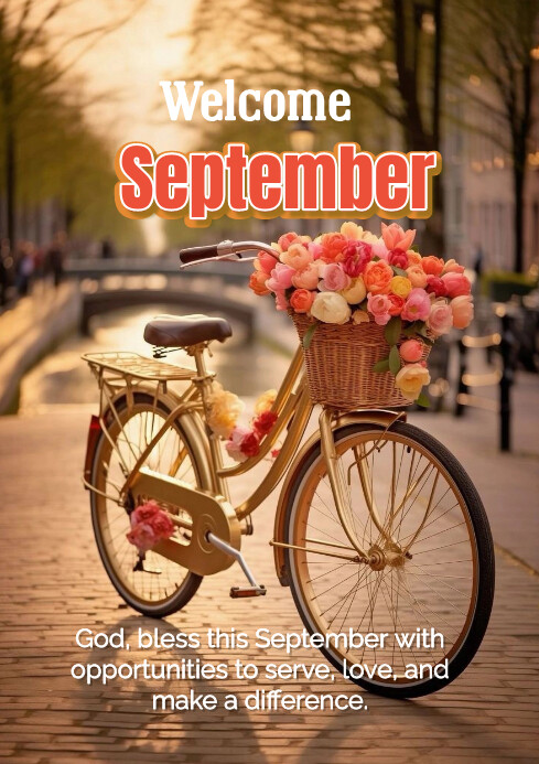 Floral Welcome September A4 Template | PosterMyWall