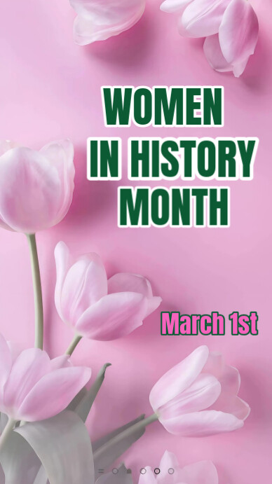 Floral Woman In History Month Instagram Story Template | PosterMyWall