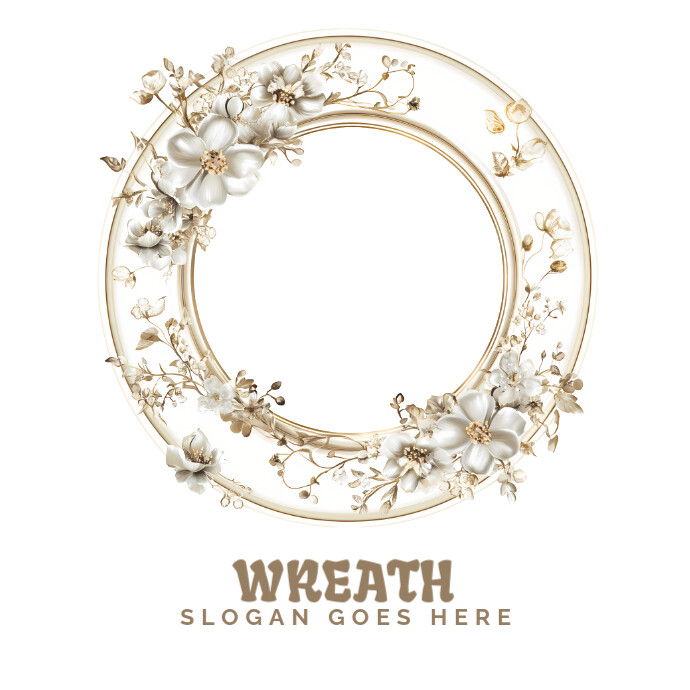 Floral Wreath Logo Template | PosterMyWall