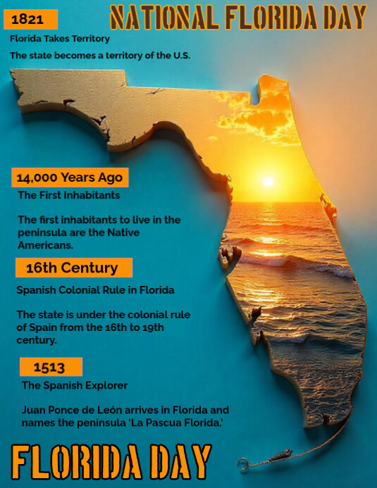 Florida Day Template | PosterMyWall