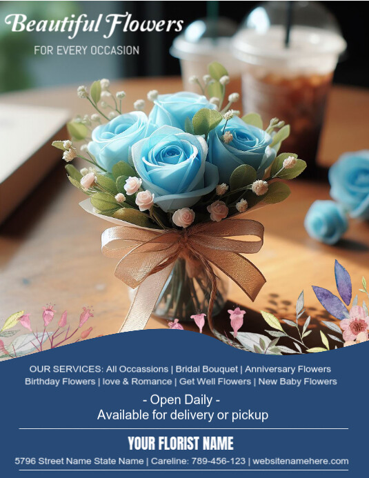 Plantilla de Florist Ad Flyer | PosterMyWall