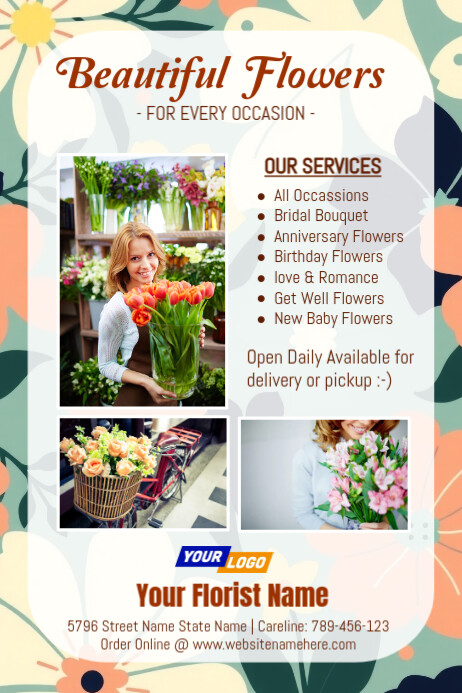 Copy of Florist Ad Flyer | PosterMyWall