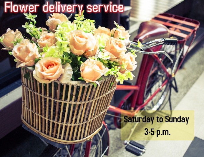 Flower Delivery Service Template | PosterMyWall