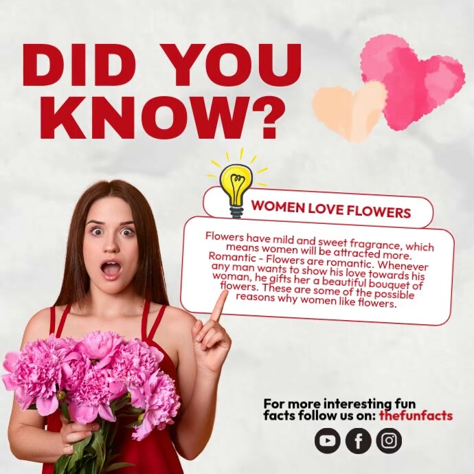 Flower Facts Template | PosterMyWall