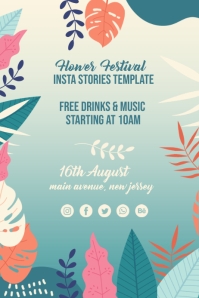 Flower Festival Poster AD Template | PosterMyWall