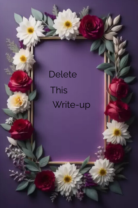 Flower frame Template | PosterMyWall