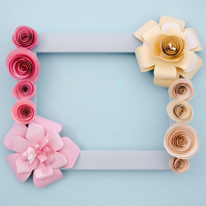flower frame template | PosterMyWall