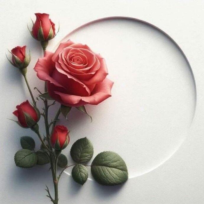 flower frame template | PosterMyWall