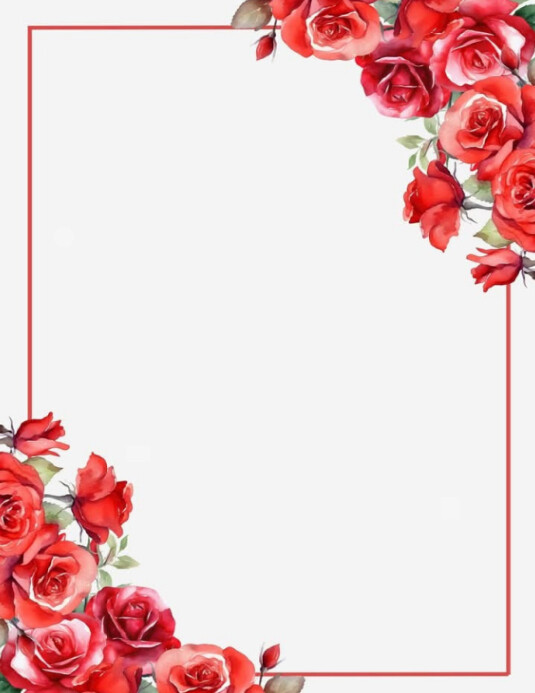 flower frame template | PosterMyWall