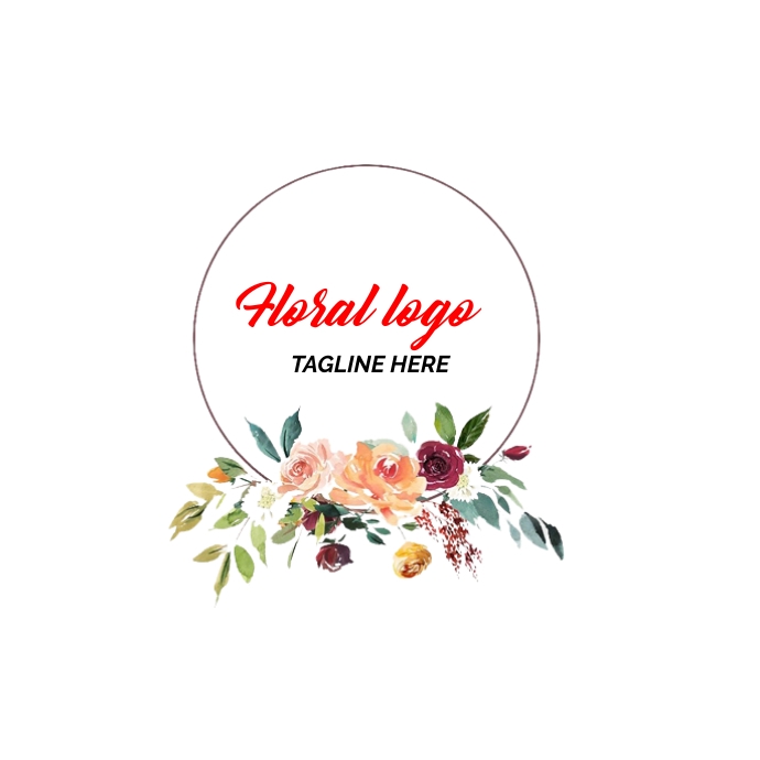 Copy of flower logo, floral logo, free floral flower | PosterMyWall