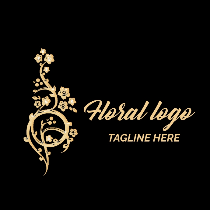 flower logo, floral logo, free floral flower Template | PosterMyWall