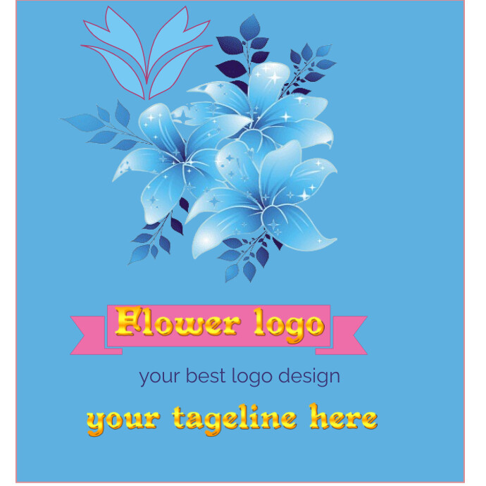 Copy of Flower Logo design | PosterMyWall