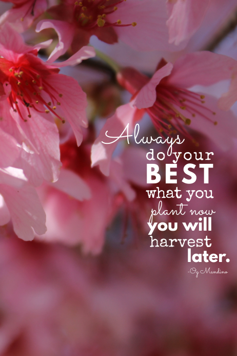 Flower Motivation Poster Template | PosterMyWall