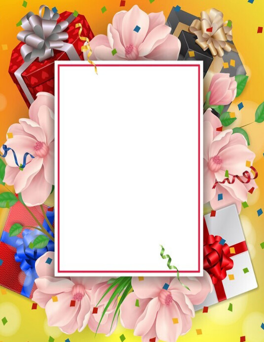 flower photo frame Template | PosterMyWall