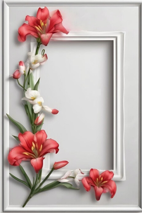 flower photo frame Template | PosterMyWall
