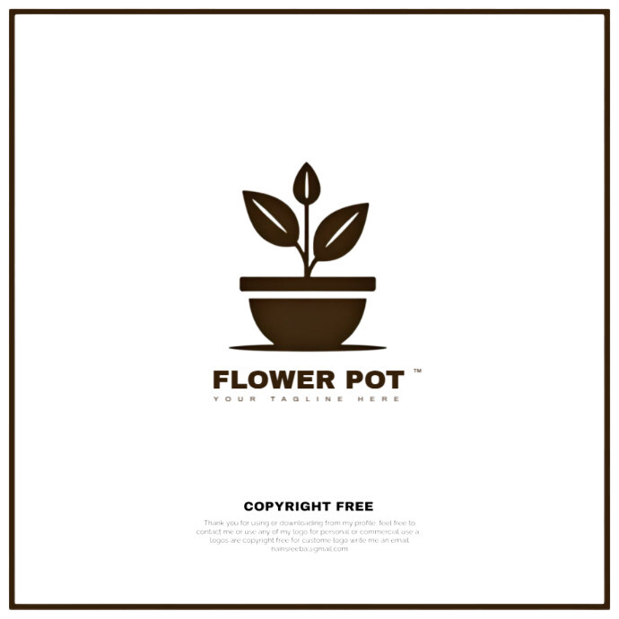Flower pot Template | PosterMyWall