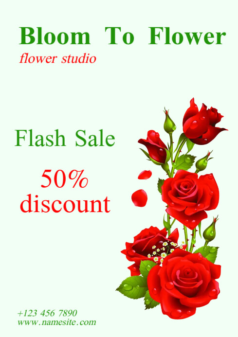 Flower Sale A4 Template | PosterMyWall