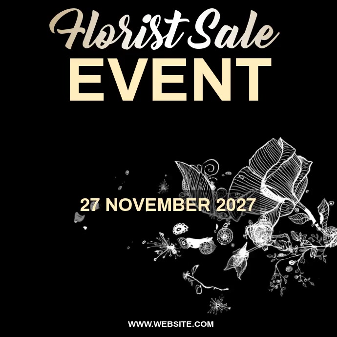 Copy of flower sale EVENT AD | PosterMyWall