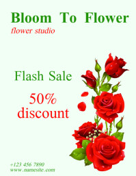 Flower Sale A4 Template | PosterMyWall