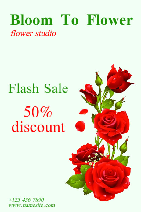 Flower Sale Poster Template | PosterMyWall