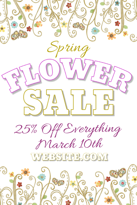 Copy of Flower Sale | PosterMyWall
