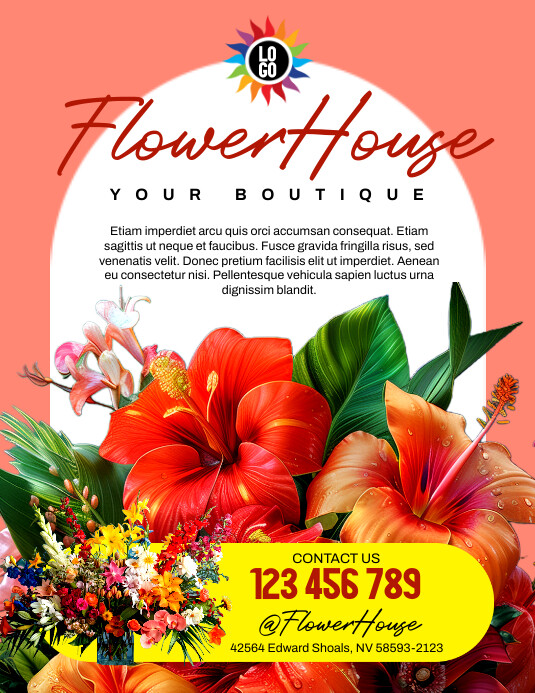 Flower Shop Flyer (us Letter) Template | PosterMyWall