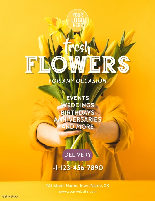 Flower Shop Flyer Ad Template | PosterMyWall