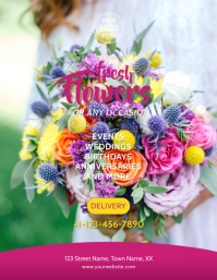 Flower Shop Flyer Ad Template | PosterMyWall