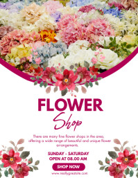 FLOWER SHOP FLYERS TEMPLATES | PosterMyWall