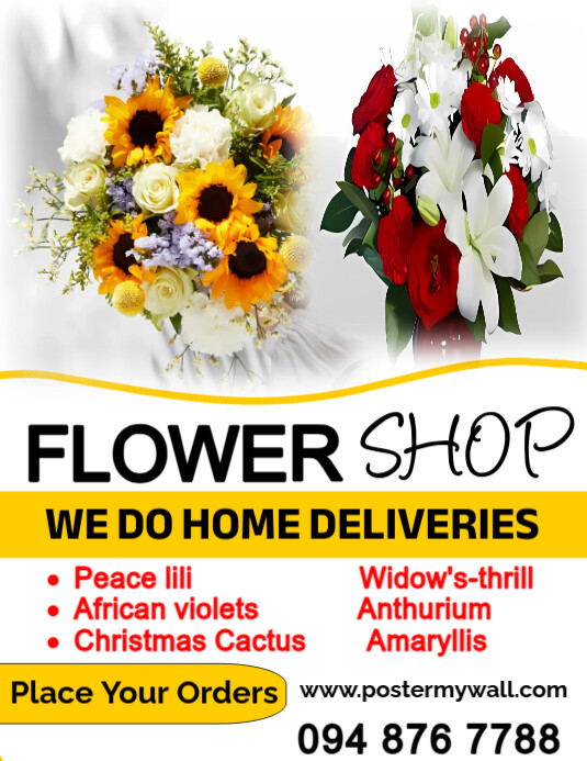 Flower shop gift sale design flyer template | PosterMyWall