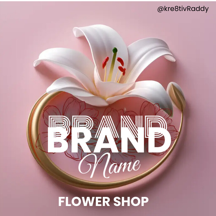 Copy of Flower shop logo | PosterMyWall