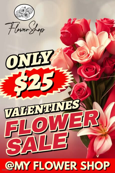 Flower Shop Sale Template | PosterMyWall