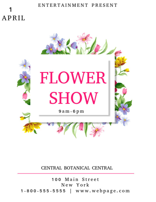 Flower Show Template | PosterMyWall