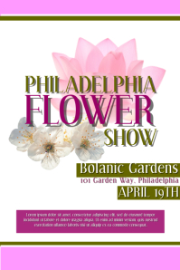 FLOWER SHOW Template | PosterMyWall