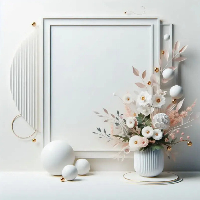 Plantilla de Flower Vase Frame Template | PosterMyWall