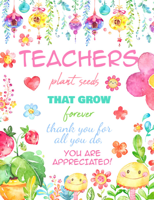 Flowers For Teachers Appreciation Week, Teacher appreciation flower tag ...